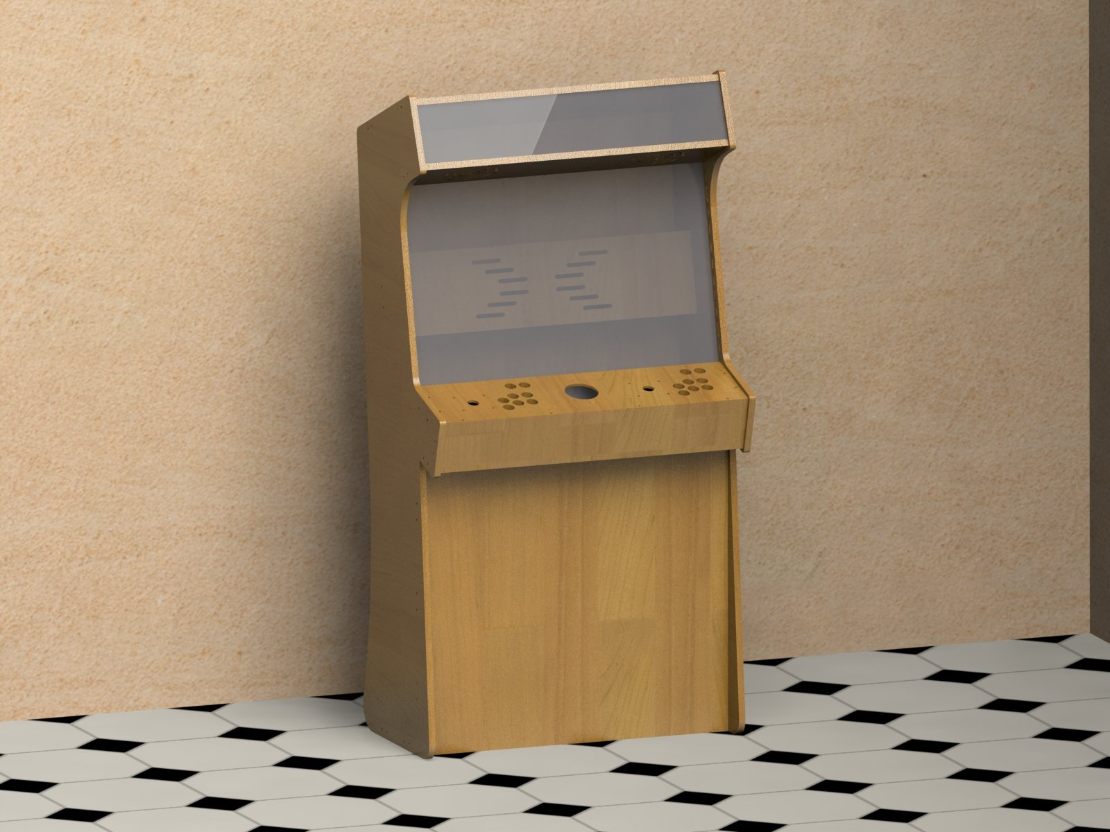 Flat Pack Upright Arcade Cabinet Kit